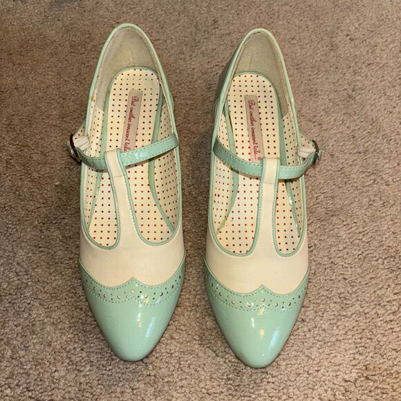 BAIT Footwear | Shoes | Bait Ione Mint Green Cream Mary Jane Low Pumps ...
